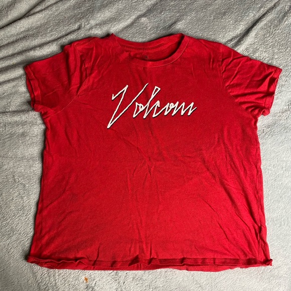 Volcom | Tops | Red Tshirt | Poshmark